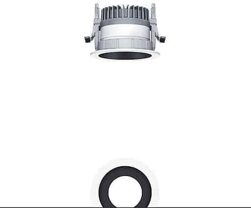 Zumtobel PANOS R LED-Downlight R100 840 schwarz/weiß (62927242) ab 145 ...