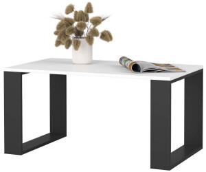 Akord Furniture Factory NOX Couchtisch rechteckig, weiß/schwarz ...