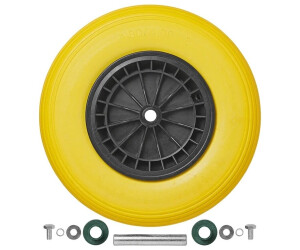 ProPlus PU-Reifen mit Kunststofffelge 16" 4.00-8, Achse 20mm (341568PU ...