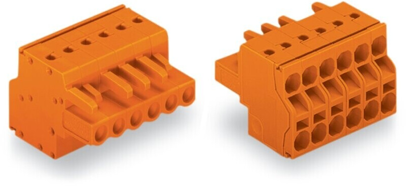 Wago 2-Leiter-Federleiste Push-in CAGE CLAMP 2,5mm² orange (231-2312/ ...