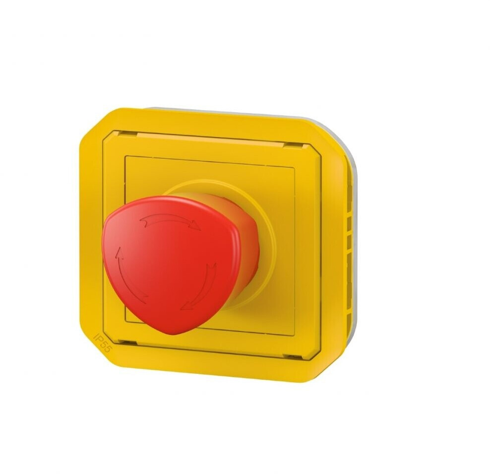 Legrand Plexo 55 Coup de poing d'arrêt d'urgence rotatif IP55 (069549L ...
