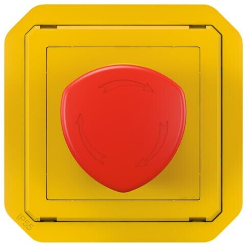 Legrand Plexo 55 Coup de poing d'arrêt d'urgence rotatif IP55 (069549L ...