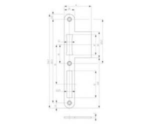 BKS Lappenschließblech B-90000 DR 24/62,5 rund Edelstahl (B-90000-61-R ...
