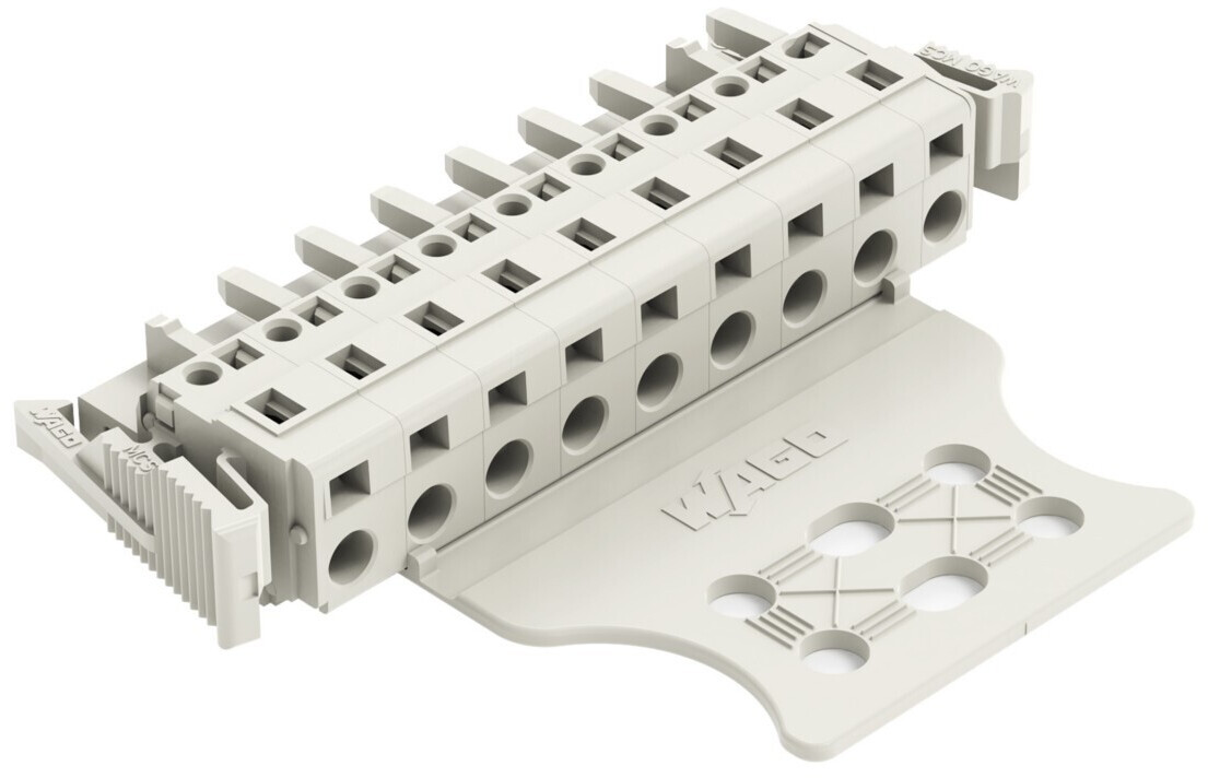 Wago 1-Leiter-Federleiste CAGE CLAMP® 2,5mm² lichtgrau (721-209/037-000 ...