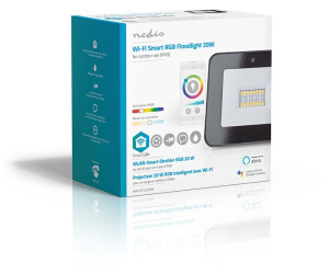 Nedis SmartLife LED-Außenstrahler RGB 20W 1600lm WiFi (WIFILOFC20FBK ...