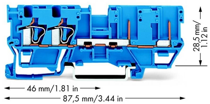 Wago 2-Leiter-Basisklemme 5mm Zugfeder blau (769-171/000-006) ab 62,83 ...