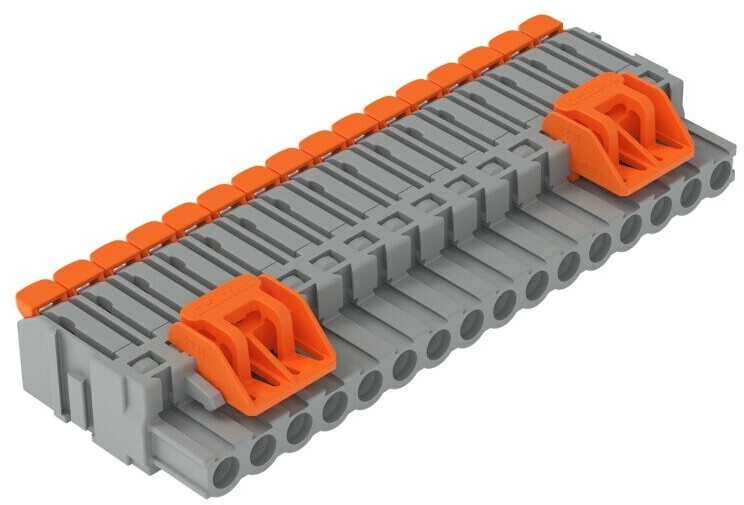Wago 1-Leiter-Federleiste Push-in CAGE CLAMP, grau (2231-1116/329-000 ...