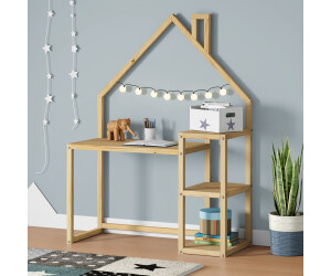 Idimex NIVIA Kinderschreibtisch Hausform, Kiefer massiv, natur ab 89,95 ...
