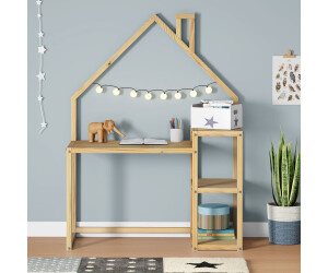 Idimex NIVIA Kinderschreibtisch Hausform, Kiefer massiv, natur ab 89,95 ...