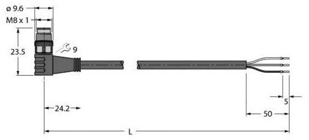 Turck PSW3M-5/TXY Sensor-/Aktor-Kabel PUR 3-polig 5m (6630071) ab 13,61 ...