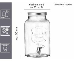 Ritzenhoff & Breker Olli Getränkespender mit Zapfhahn 5,5L ab 8,89 ...