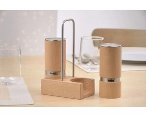 Kela Kauri Salz-/Pfeffermühle, manuell, Keramikmahlwerk, hellbraun ...