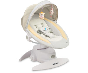 Caretero Opti elektrische Babywippe, 360°-Drehung, Moskitonetz, beige ...