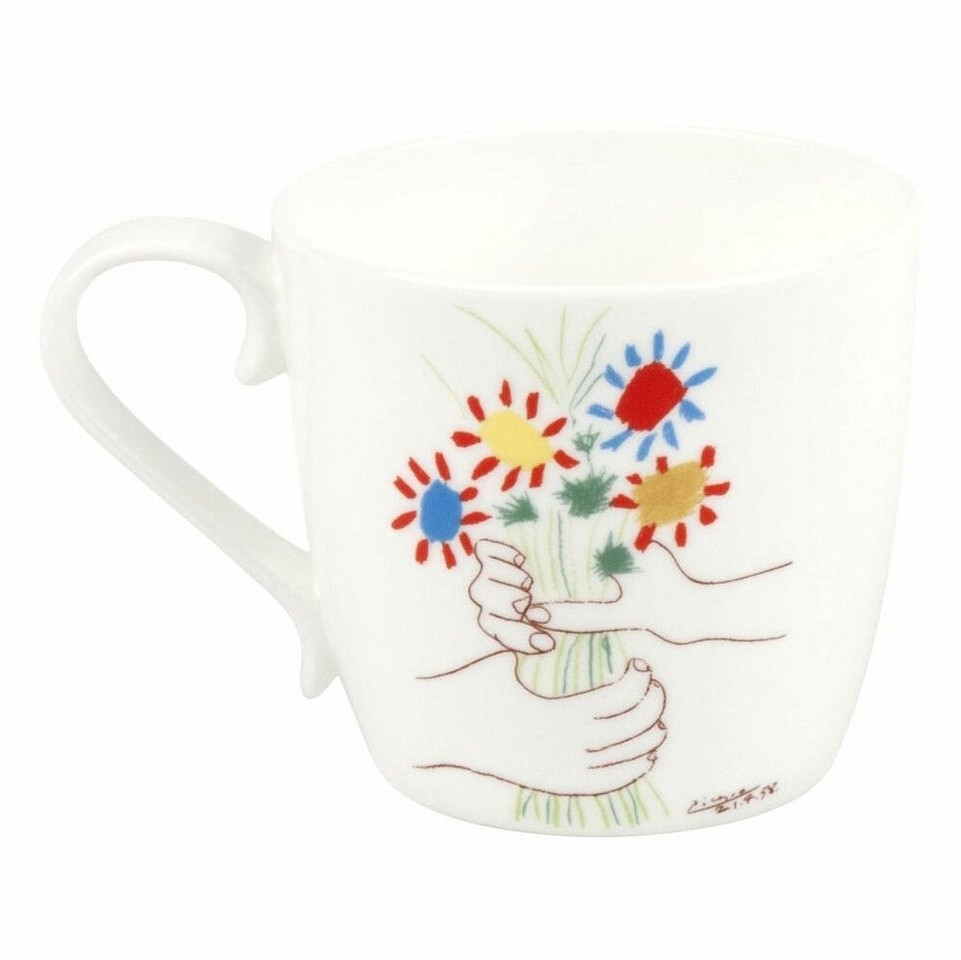Könitz Picasso "Le Bouquet de l'Amitié" Henkelbecher, Bone China, 425ml ...