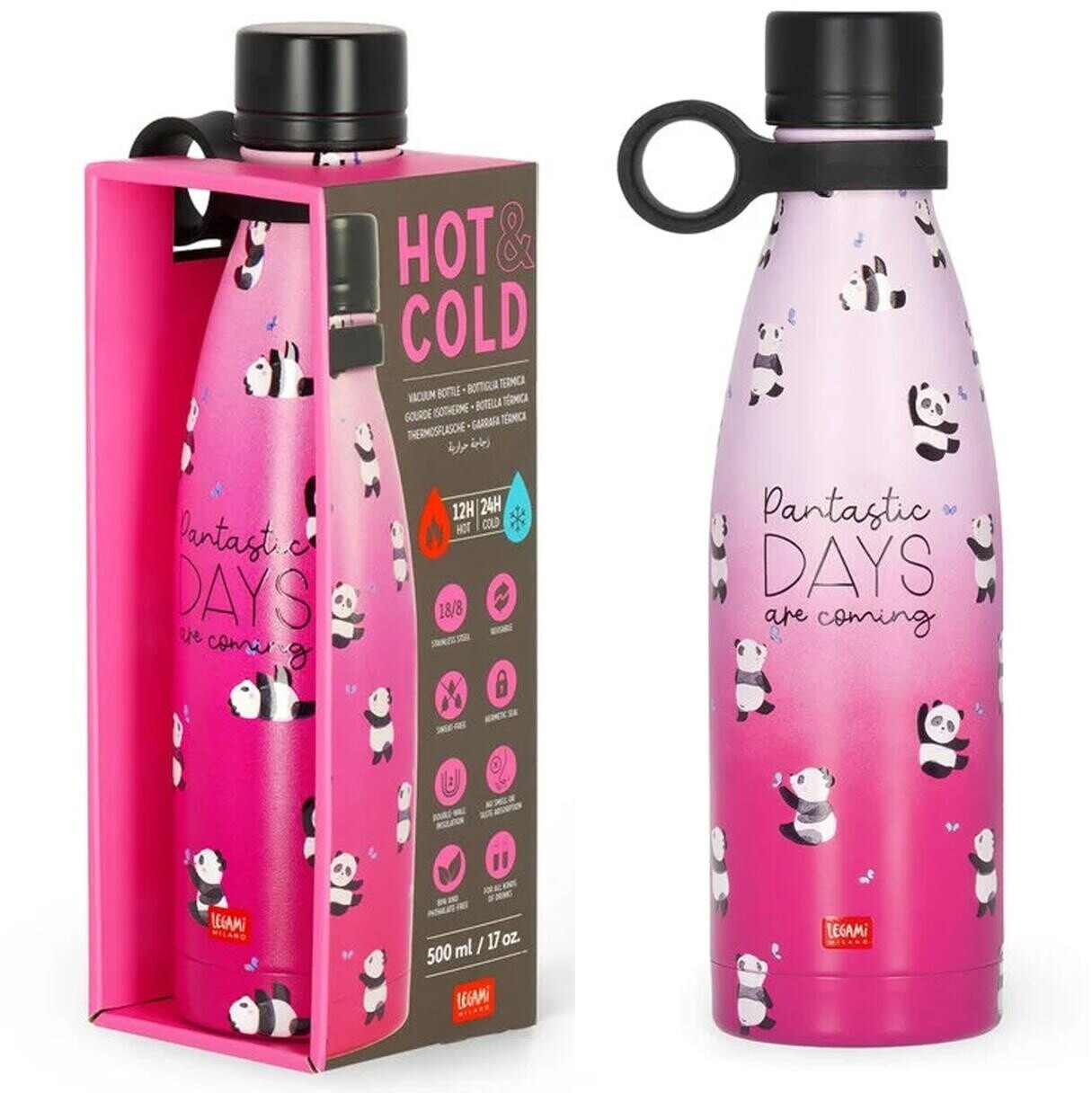 Legami Vacuum Bottle Panda, Hot & Cold, 500ml ab 21,21 ...