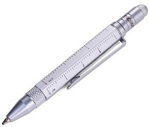 Troika Liliput Tool Pen Kugelschreiber silber, schwarz 1,0mm (PIP25/SI ...
