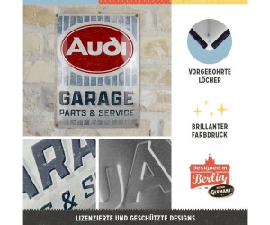 Nostalgic Art Retro Blechschild "Audi Garage" 30x40cm, Metall (23349 ...