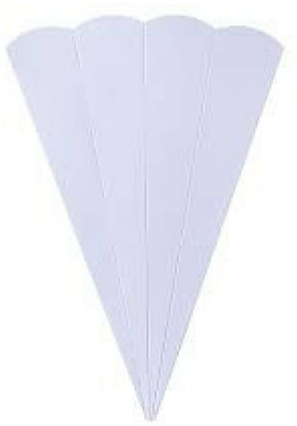 Folia Schultüten-Zuschnitt 6-eckig 68cm hellblau, 5 Stück (92530) ab 9 ...