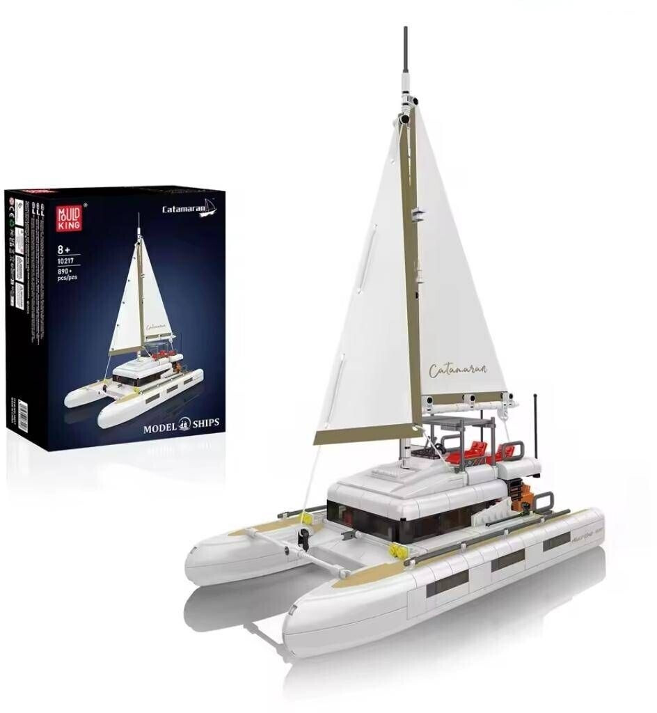 Mould King Katamaran Segelboot Klemmbausteine 890 Teile (10217) ab 34 ...