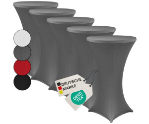 NYVI Stehtischhusse Gala Ø 80-85cm, 110-120cm, anthrazit, 5er Set ab 52 ...