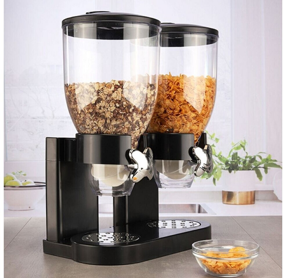 Gravidus Cerealienspender mit 2 Behältern 2x3,5L, schwarz ab 31,44 ...