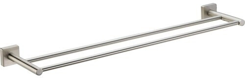 Lenz Elektronik Sky Doppel-Badetuchhalter 64,5cm, nickel-matt, Kleben ...