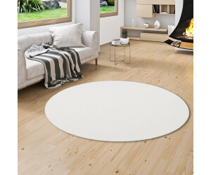 Snapstyle Luna Hochflor-Veloursteppich, rund, weiß, ⌀133cm ab 64,90 ...