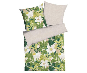 Kaeppel Botanik Wende-Bettwäsche Mako-Satin kiwi 135x200cm + 80x80cm ab ...