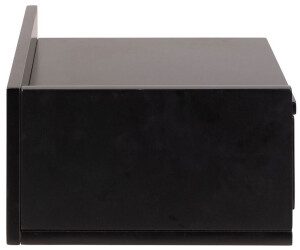 Actona Ashlan Nachttisch mit Schublade und Regal, MDF, schwarz ab 52,90 ...