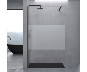 doporro Bremen1MS Walk-In Duschwand 100x200cm, 8mm ESG-Glas mit Nano ...