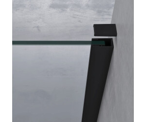 doporro Bremen1MS Walk-In Duschwand 100x200cm, 8mm ESG-Glas mit Nano ...