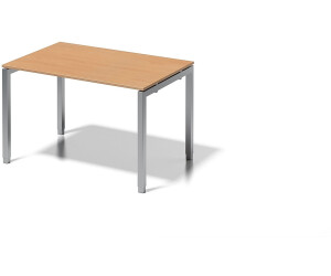 Bisley Cito Schreibtisch höhenverstellbar 120x80cm, Buche/silber ...
