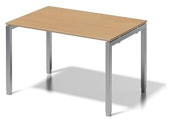 Bisley Cito Schreibtisch höhenverstellbar 120x80cm, Buche/silber ...