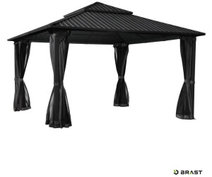 Brast Miami Pavillon Aluminium, Stahldach, 4x4m, anthrazit, LEDs ab 979 ...