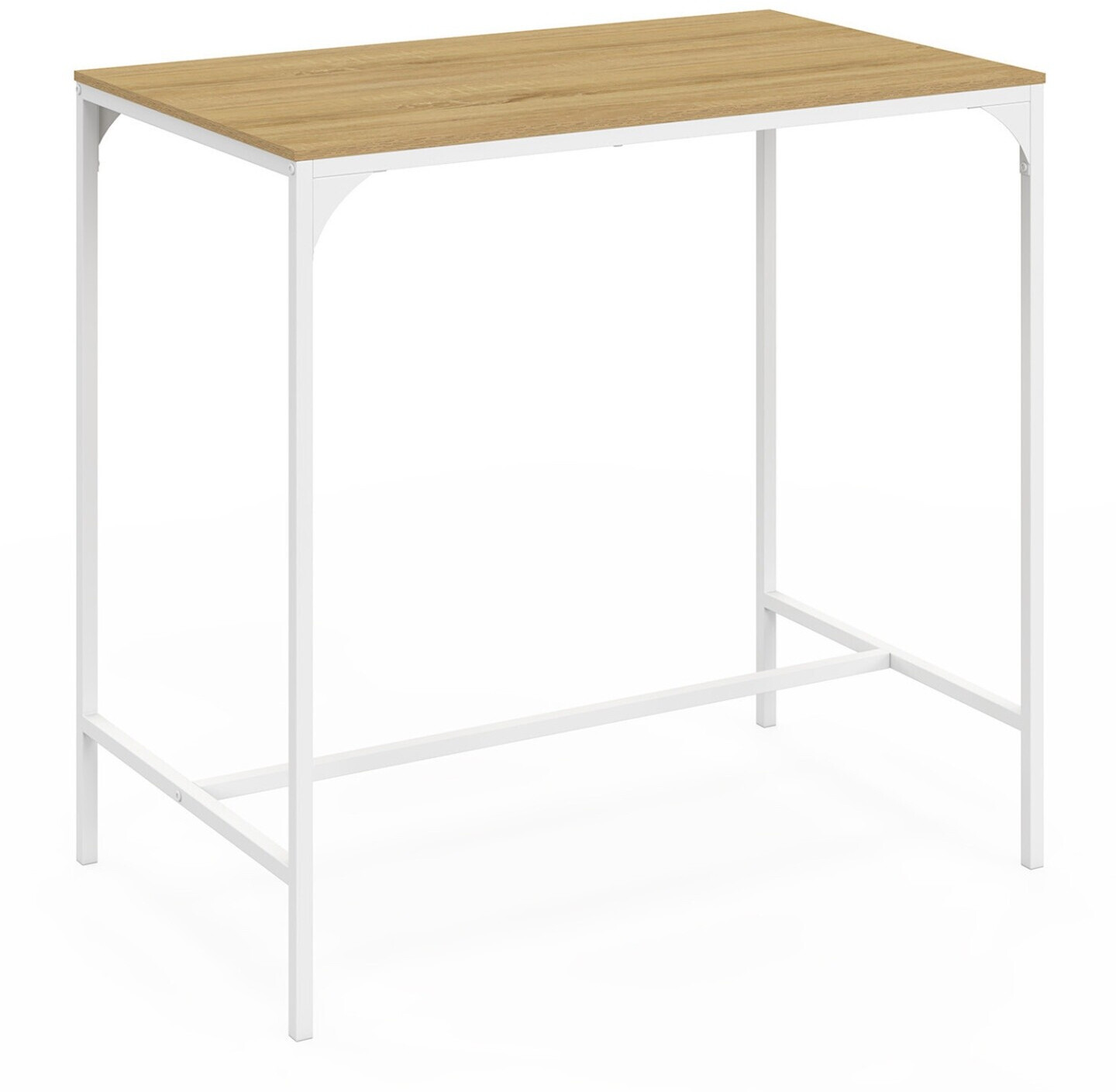 IDMarket Detroit Ensemble table haute de bar 100cm et 4 tabourets bois ...