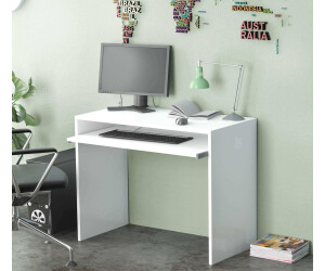 Cosma Perry Schreibtisch mit ausziehbarer Tastaturablage, Holz ...