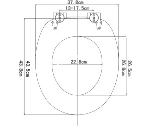 Woltu WC-Sitz mit Absenkautomatik, MDF, O-Form (WS2689-1) ab 34,99 ...