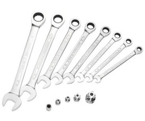 Elora Satz-Maulschlüssel mit Ringratschen, 8-teilig, zöllig (204-S8AF ...