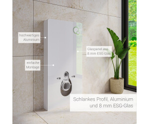 Bernstein Module Sanitaire 805 Bâti-Support WC Suspendu, verre sécurit ...