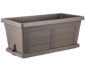 Bama Rechteckige Pflanzbox Holzoptik 80x40x34cm, taupe (BM31183) ab 39 ...