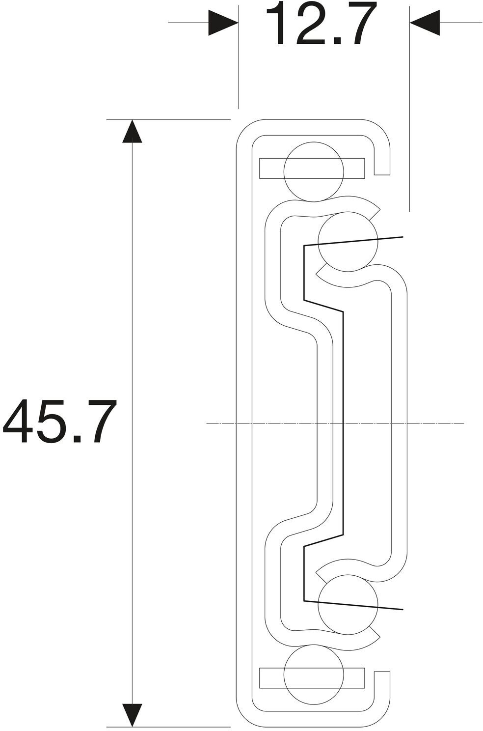 Accuride DZ3832-DO Kugelkäfigführung Vollauszug 550mm, Stahl verzinkt ...