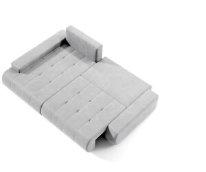 Fun Möbel ELMO Eckschlafsofa Stoff Monolith dunkelblau Ottomane links ...