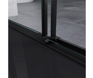 Mai & Mai Eckdusche Schiebetür 100x100cm, 8mm ESG-Glas nano-beschichtet ...