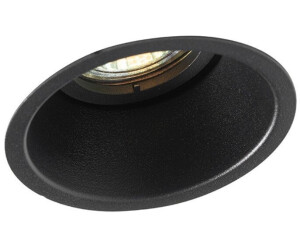 QAZQA Alloy Juego de 6 Focos Empotrables negros, giratorios e ...