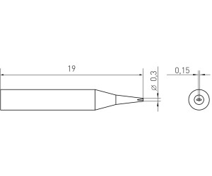 Weller RTM 003 S Lötspitze Meißelform 0,3mm×0,15mm (T0054461270N) ab 32 ...