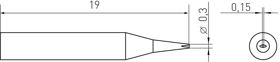 Weller RTM 003 S Lötspitze Meißelform 0,3mm×0,15mm (T0054461270N) ab 32 ...