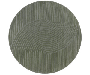 Paco Home Cotton 233 Outdoor-Teppich rund, einfarbig, grün, 160cm ...