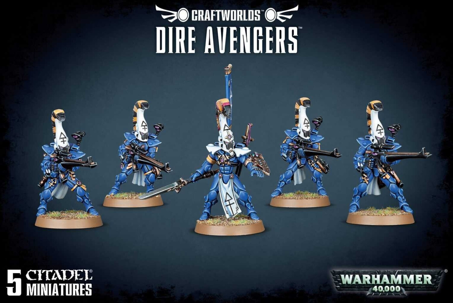 Games Workshop Dire Avengers Aeldari Craftworlds Eldar, Warhammer 40. ...