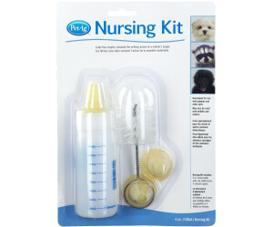 Farnam Nursing Kit Tierflasche 120ml mit Saugern und Reinigungsbürste ...