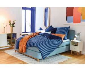 Tom Tailor MEDIUM STRIPES Bettwäsche Renforcé, lila/weiß, 155x220cm ...